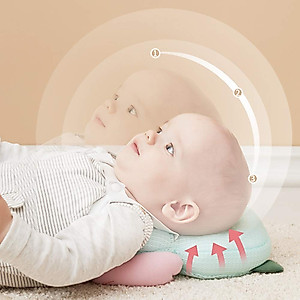 Bebamour Baby Walkers Head Protector Toddler Adjustable Baby Safety Pad Backpack Wear for Crawling with Safety Leash (New White, Cow)