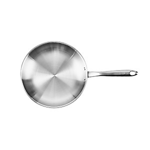 CHEF TOPF 5-ply Stainless Steel Frying Pan 10inch, Full 5-Ply Clad Construction Professional Grade Pan, Brushed Finish, Induction Cooking Pan, Oven Safe, Dishwasher Safe