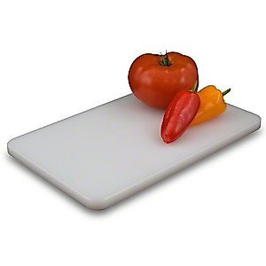 American Metalcraft BB6105 Rectangular Pressed Plastic Cutting Board, Non-Slip, 10" L x 6" W, White