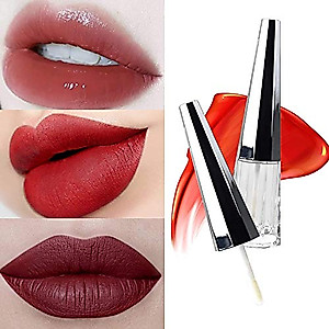 Healthcom 6 Pcs 7ML Clear Lip Gloss Tubes with Heart Brush Diamond Empty Lip Balm Container Lipstick Tube with Silver Lid DIY Refillable Bottles Makeup Sample Bottle Cosmetic Travel Gloss Containers