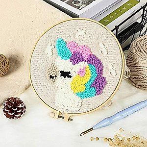 Punch Needle Cloth Needle Embroidery Fabric Needlework Fabric DIY Handmade Cloth for Art Embroidery Crafts Favors, 2 Yards by 1 Yard