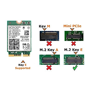 HighZer0 Electronics AX1675i Killer Series Upgraded WiFi 6E Adapter | Gaming WiFi Adapter | CNVio2 M.2 Wifi Card | 2.4 Gbps WiFi for PC | Bluetooth 5.3 Support | Requires Intel 11th+ Gen CPU (AX1675i)