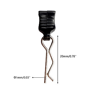 GDOOL 30 Pieces 1mm Universal RC Body Clips with Pull Tabs Car Clips RTR Clip Pins H165 Assembly Spare Parts for 1:14 1:16 1:18 Scale Redcat HPI Himoto HSP Exceed RC Car SCX24 TRX4M Parts Truck Buggy