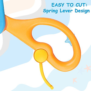 Safety Kids Scissors 3-Pack for Preschool & Craft | PECULA