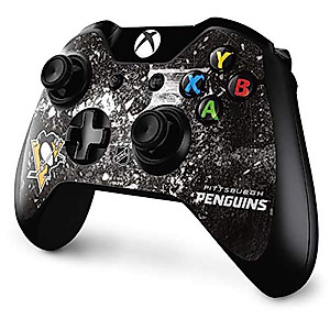 Skinit Decal Gaming Skin compatible with Xbox One Controller - Officially Licensed NHL Pittsburgh Penguins Frozen Design