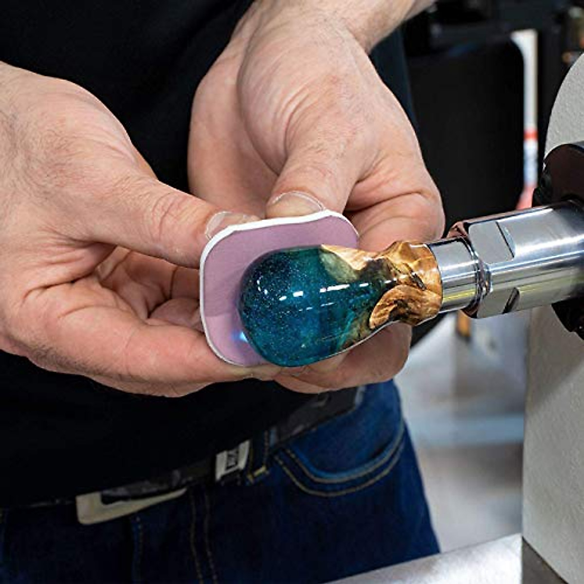 2 inch by 2 inch Double Sided Micro-Mesh Soft Touch Sanding Pads Ideal for Pen and Bottle Stopper Polishing. Perfect for Cycle Sanding Acrylic Materials with CA Glue Finish