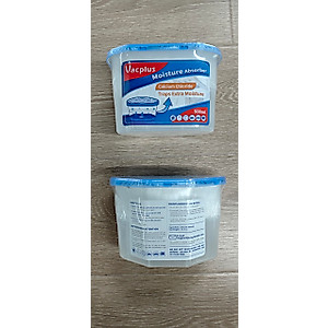 Vacplus Moisture Absorbers 16 Pack, 10.5 Oz, Humidity Absorber Boxes Attracts Extra Moisture from Your Bathroom, Closet, Kitchen, Dehumidifier for Closet (Fragrance Free), Blue