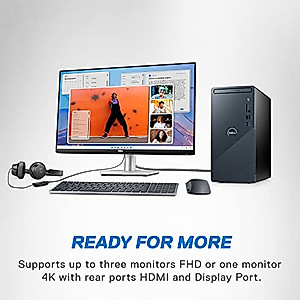 Dell Inspiron 3020 Desktop - Intel Core i7-13700, 16GB DDR4 RAM, 512GB SSD, Intel UHD 770 Graphics, Windows 11 Home - Mist Blue