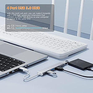 USB 3.0 hub, Eanetf 4 Port USB 3.0 Hub Expander, Ultra Slim Portable Data Hub for MacBook, Mac Pro, Mac Mini, iMac, Surface Pro, XPS, PC,Console, Printer, Camera,Keyborad