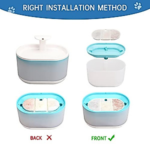 SAMANIJA 10-pack Filters Replacement, Compatible with PETLIBRO 71oz/2.1L Cat Water Fountain Dog Water Dispenser