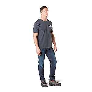 5.11 Tactical Mens Defender-Flex Slim Fit Jeans, Bar Tack Construction, Utility Pockets, Dark Wash Indigo, 38x30, Style 74465