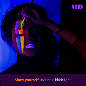 Maelsrlg Black Light Bulb 9W(100W Equivalent), LED UV Light Bulb Glow in The Dark, UVA Level (385-400nm), E26 Medium Base, Non-Dimmable, 1 Pack