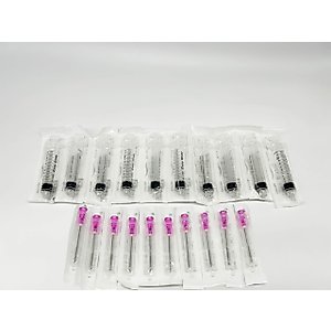 3ml Sterile Syringe 18g x 1 1/2" Blunt Tip Needles - Pack of 10 - Ideal for Accurate Dispensing, Crafting, DIY Projects, and Liquid Handling