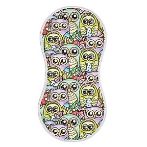 vvfelixl Muslin Burp Cloths Cute Cartoon Owls Baby Washcloths for Baby Girl Boys 2 Pack