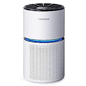 POMORON MJ003H Air Purifiers for Home Large Room Up To 620ft², H13 True HEPA Air Purifier Air Filter Remove 99.97% Dust Pollen Smoke Odors Allergies Air Cleaner for Bedroom Kitchen Ozone Free, White