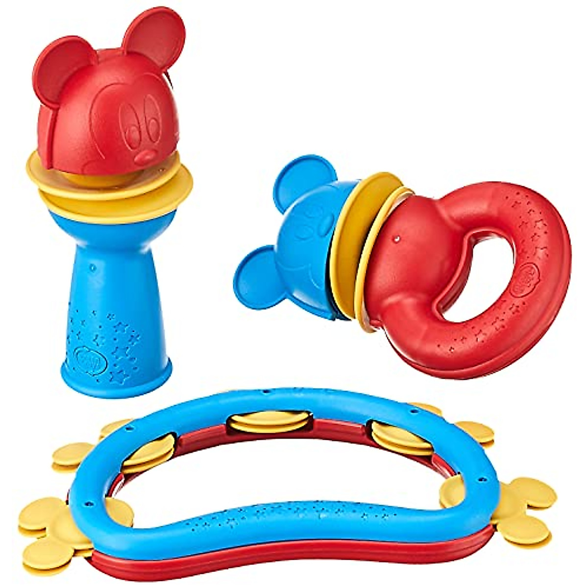 Green Toys Disney Baby Exclusive - Mickey Mouse Shake & Rattle Set, DSRTS-1435