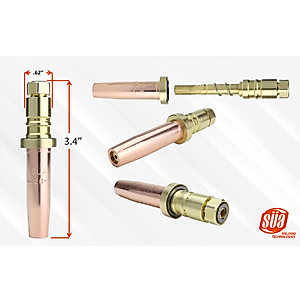 SÜA® - (3 PACK) Propane Cutting Tip - Replacement for Smith/Miller Heavy Duty SC50 Series (Large Tips) - Sizes: 2, 3 & 4
