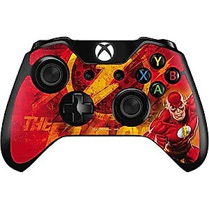 Skinit Decal Gaming Skin compatible with Xbox One Controller - Officially Licensed Warner Bros Ripped Flash Design