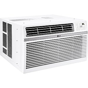 LG LW1424RD, 14000 BTU, White 14,000 Window Air Conditioner, 115V, 700 Sq.Ft. (25' x 28' Room Size), Quiet Operation, Electronic Control with Remote, 3 Cooling & Fan Speeds, Auto Restart