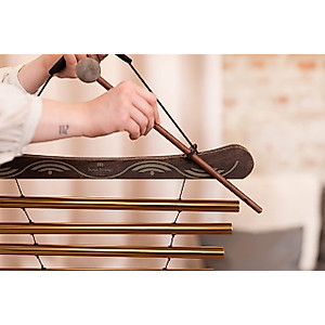 Meinl Sonic Energy Meditation Flow Chimes for Relaxing Sound Healing with Mallet and Bag, 2-Year Warranty (MFC10DMAB), Bronze
