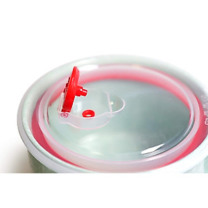 Microwavable Ceramic Noodle Bowl with Handle and Seal Fine Porcelain Sakura Snow Flake Floral Design (BlossomPink)