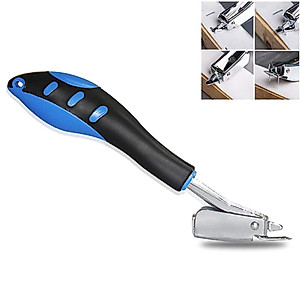 Staple Remover Upholstery Construction Heavy Duty Tack Lifter Office Claw Tools, Strength Staple Puller Removing All Kinds of Staples for Furniture Floor Wooden Case Carton Photo Frame Carpet (Blue)