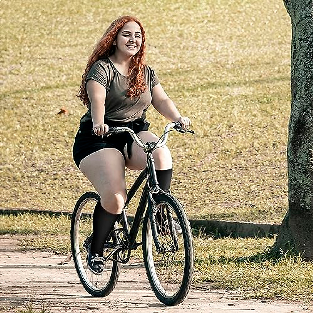 FEYHAY Copper Compression Socks (3 Pairs) 20-30 mmHg Circulation is Best Athletic & Daily for Men & Women, Running, Climbing