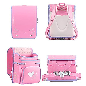 Randoseru Ransel Japanese upscale school bags for boys girls large capacity Senior PU leather light weight backpack