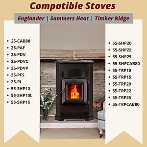 Englander Pellet Stove Auger Bearing for 25-CAB80 25-PAF 25-PDV 25-PDVC 25-PDVE 55-SHP22E 25-PDVP 25-PFS 25-PI Replaces PU-UCF204-12 & 31320