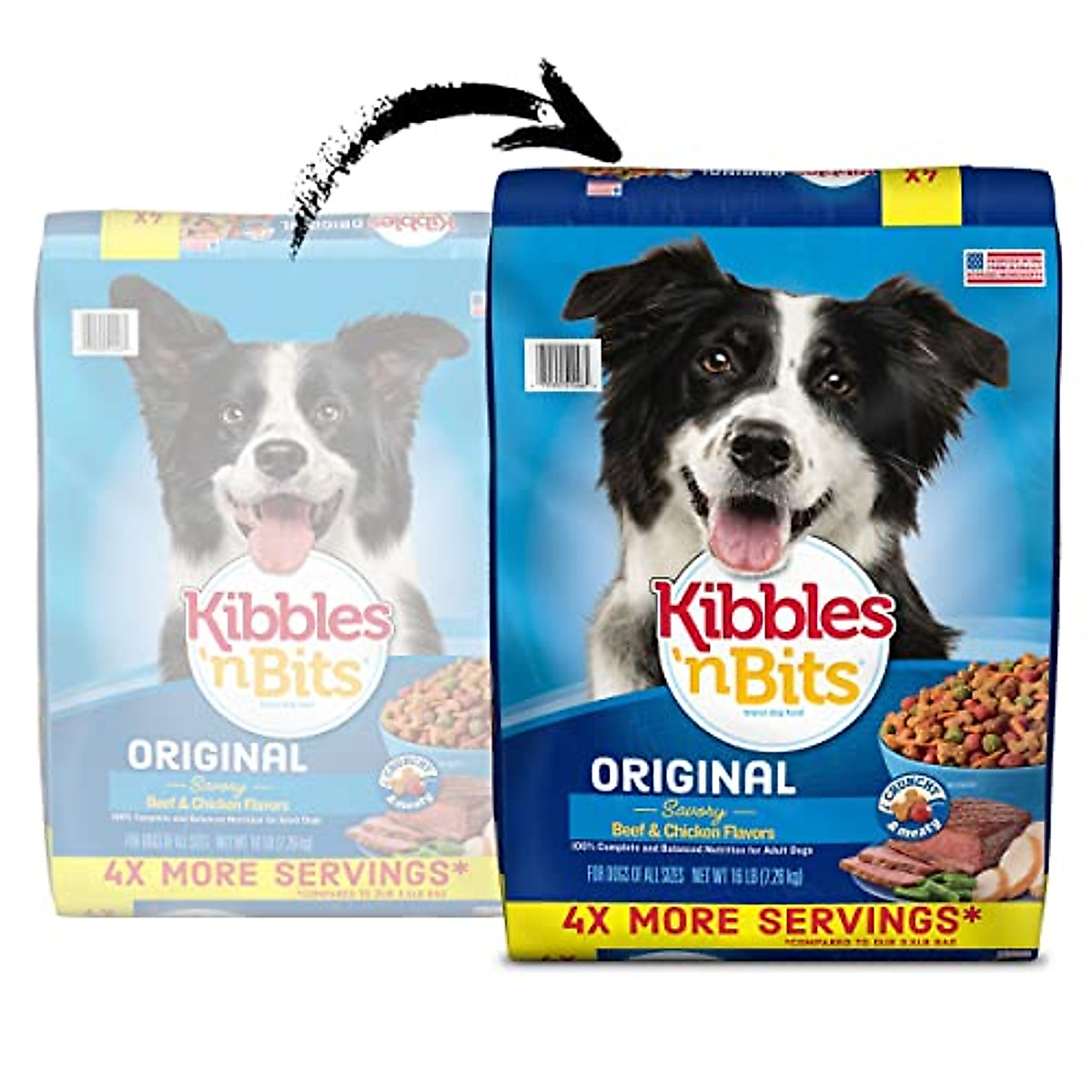Kibbles 'n Bits Original Savory Beef & Chicken Flavor Dry Dog Food, 31-Pound