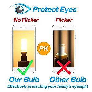 Lamsky Ba15d led Light Bulb 7.5W,B15 Double Contact Bayonet Base,120V Warm White 3000K,75W 80W JD Type T3/T4 Halogen Bulb Replacement Bulb,Not Dimmable(2-Pack)