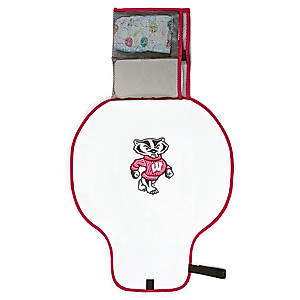 Cozy Cover NCAA Wisconsin Badgers Unisex On-The-Go Diaper Changing Pad, Black, One Size (WI100CP)