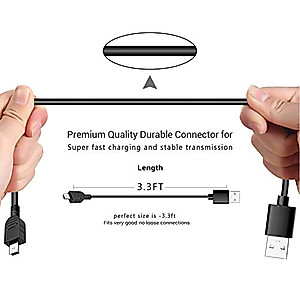 Love your yy Replacement USB Charger Charging Cable Power Cord for OneTouch Verio IQ Blood Glucose Monitoring System Meter - Black (Not Compatible with OneTouch Verio Flex Models)