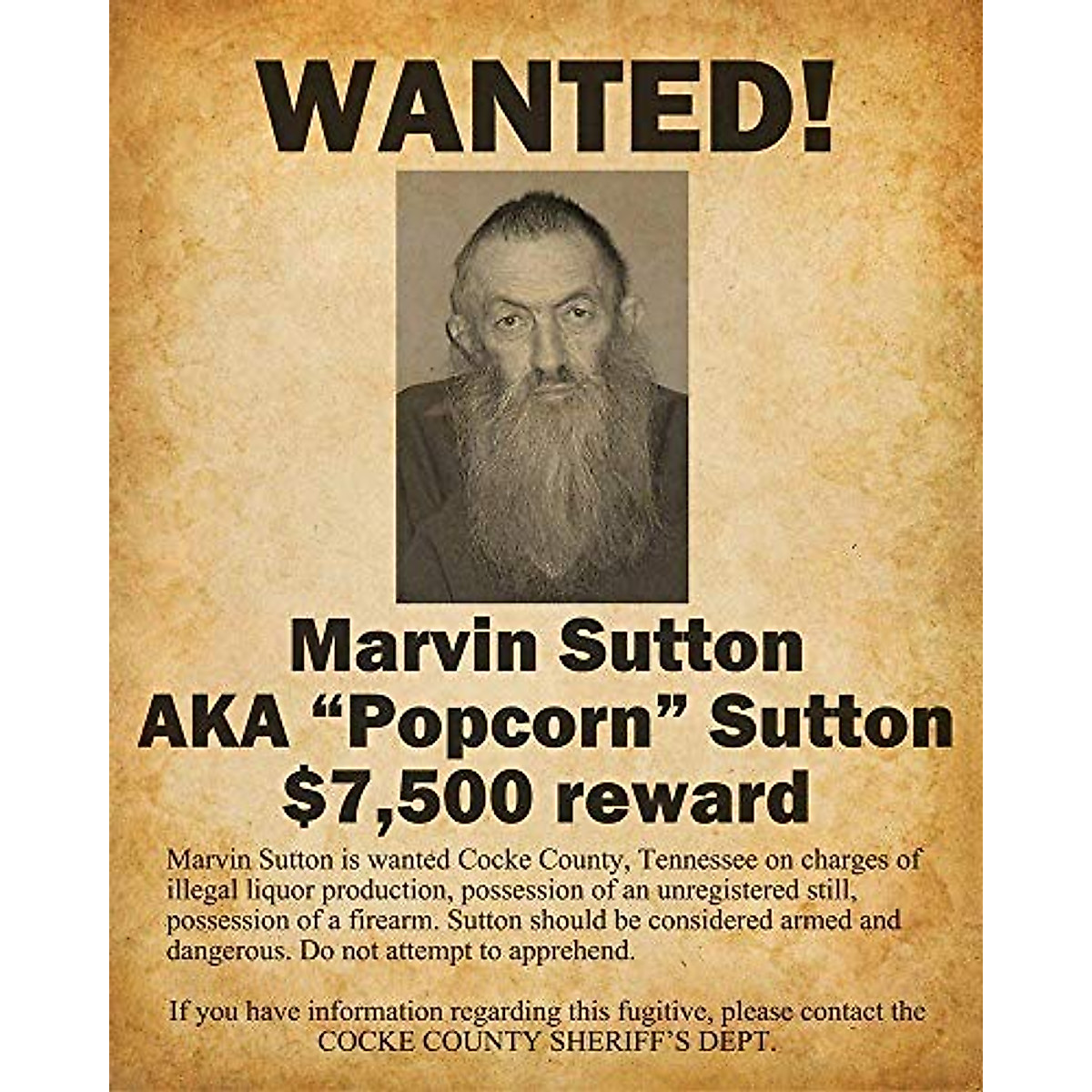 Bootleggers Wanted Posters Art Prints - Set of Four Photos (8x10) Unframed - Makes a Great Bar and Drinking Establishment Decor and Gift Under $20 for Home Brewers