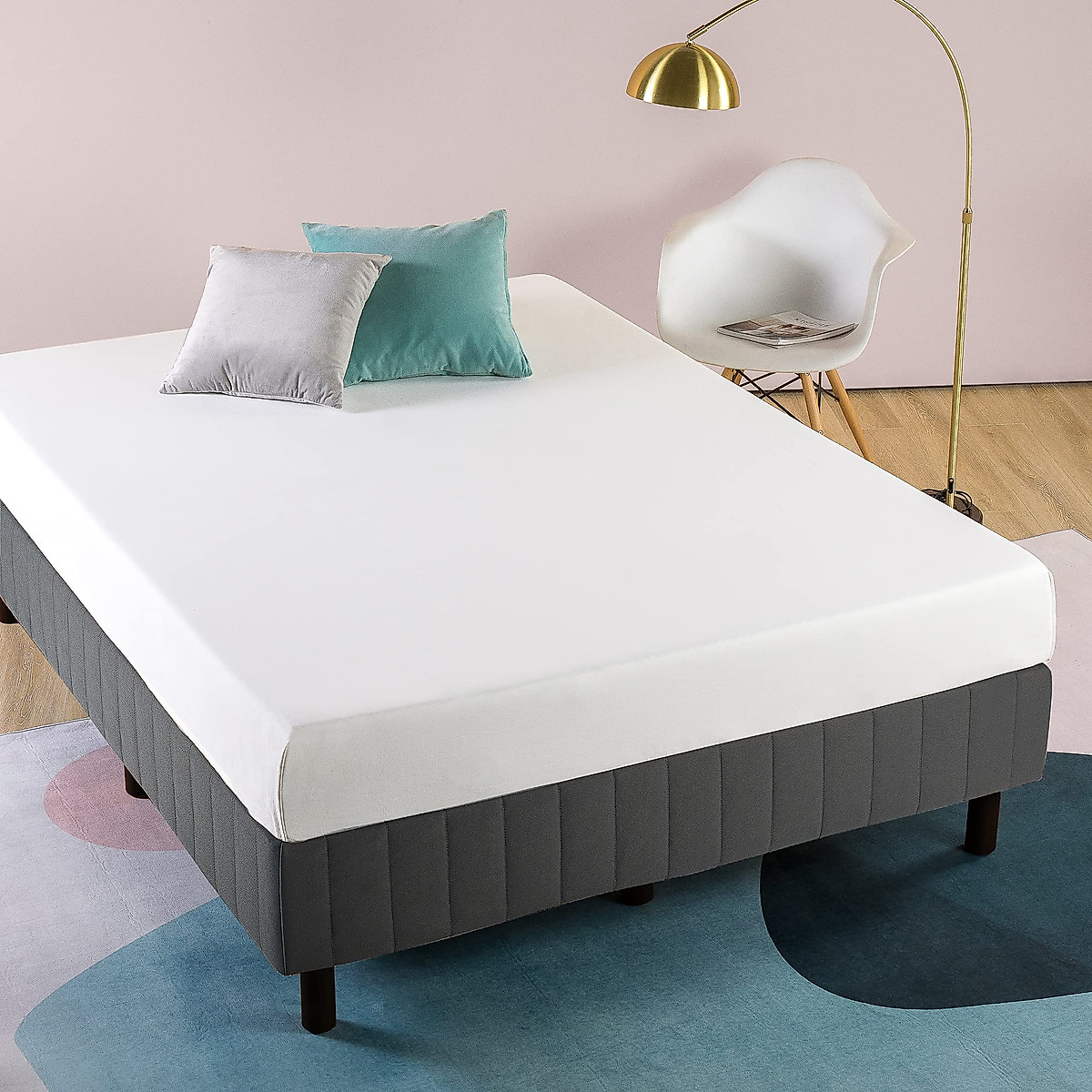ZINUS GOOD DESIGN Award Winner Justina Metal Mattress Foundation / 16 Inch Platform Bed / No Box Spring Needed, Queen