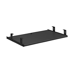OFFICE WORKS BY SAUDER Keyboard Shelf, Black Finish