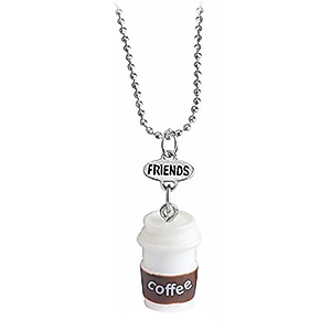 MileHouse Necklace for Women,2Pcs/Set Cookie Coffee Bead Chain Necklaces Kids Jewelry