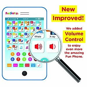 Kid Tablet - Kindergarten Learning Activities, ABC Learning for Toddlers, Learning & Education Toy for 3 Year Olds+, Learning Letters & Alphabet, Kids Phone Toy for Speech Therapy & Letter Sounds