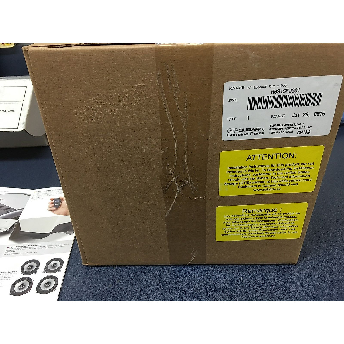 Subaru Speaker Upgrade Kit by Kicker for 2012-2022 Crosstrek Impreza WRX STi - H631SFJ001 - Genuine OEM