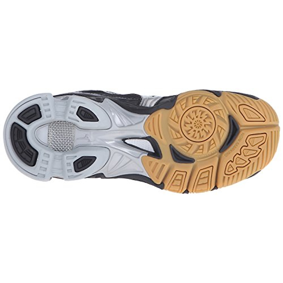 Mizuno Women's Wave Bolt 5-W Volleyball Shoe, Black/Silver, 6