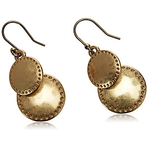 Lucky Brand Gold Double Drop Earrings, One Size