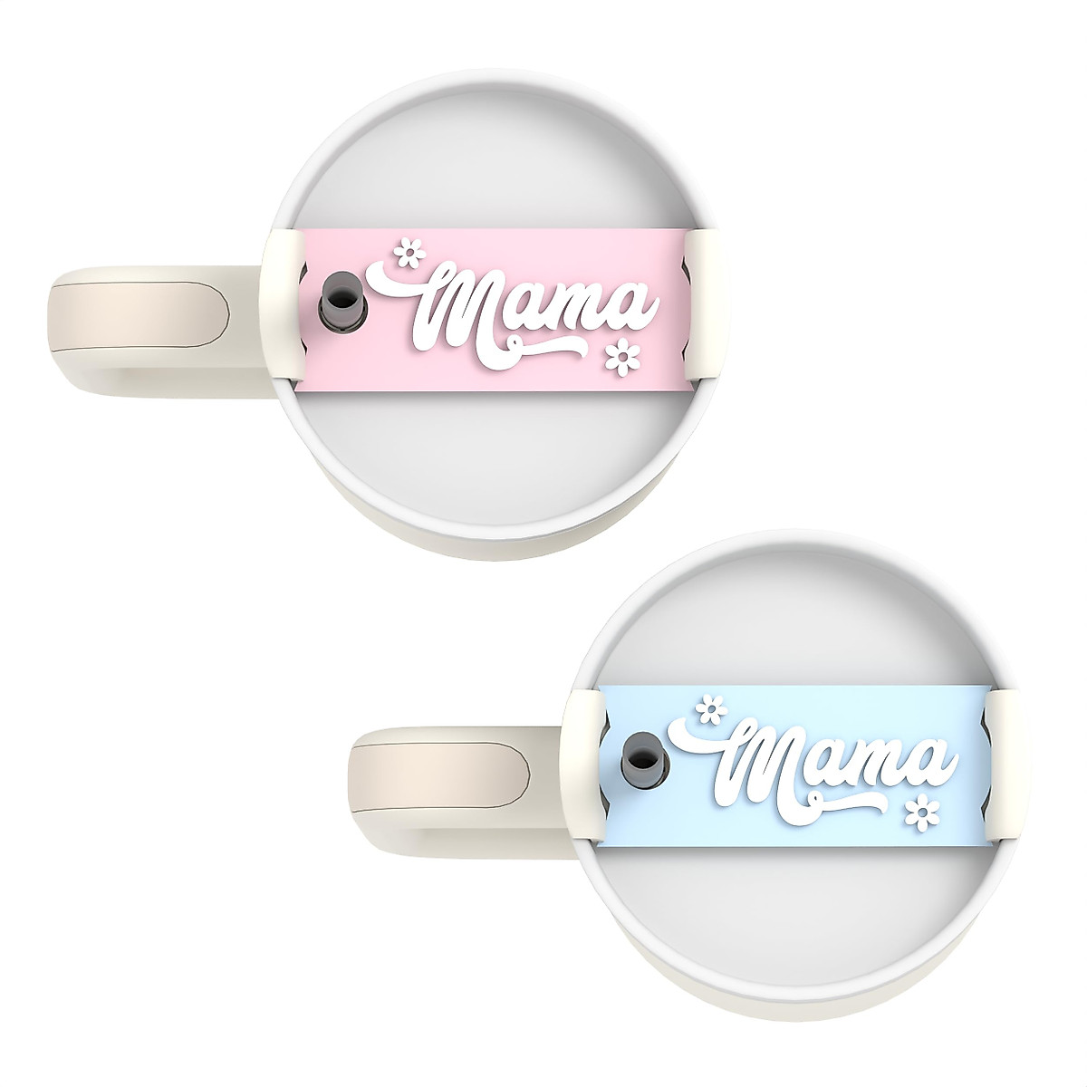 The Cotton & Canvas Co. Mama Stanley Tumbler Tag, Acrylic Lid Topper, Custom Name Plate, Retro, 40oz, 30oz, Gift for Mom, Mother's Day, Quencher H2.0, Personalized
