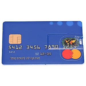 Zunate Card Shaped U Disk, Simple Unique USB Flash Drive for Data Storage File Transfer (32GB), Portable Drive Great for School, Office Or Daily Usage