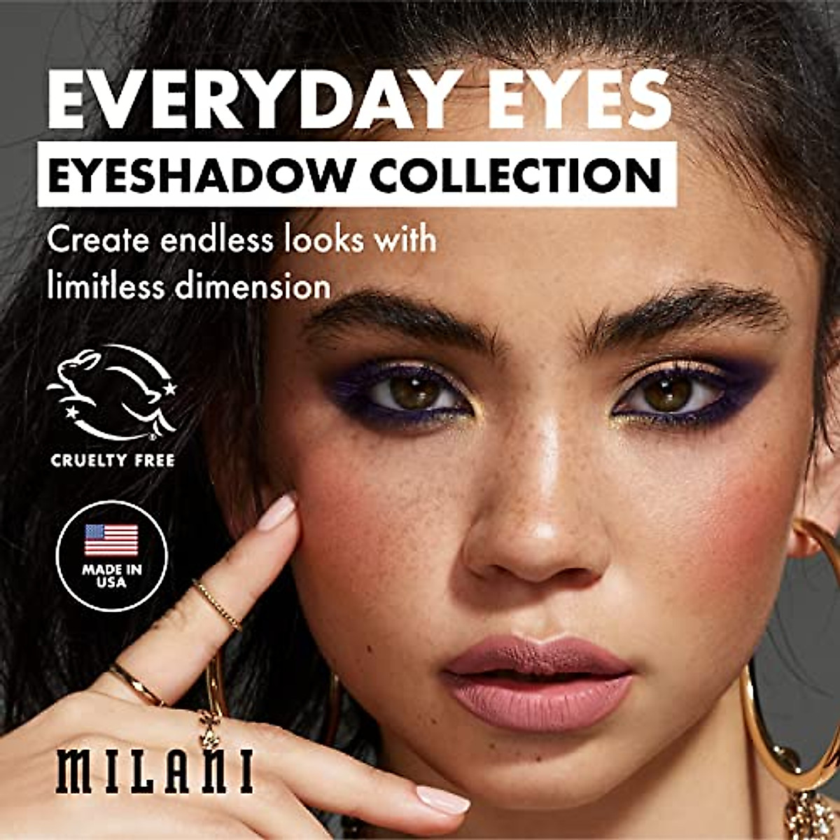 Milani Everyday Eyes Eyeshadow Palette - Earthy Elements (0.21 Ounce) 6 Cruelty-Free Matte or Metallic Eyeshadow Colors to Contour & Highlight