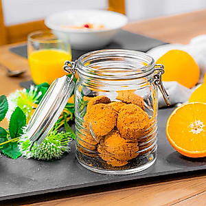 Bormioli Rocco Officina 1825 Glass Storage Jar with Airtight Clip Lid - 750ml