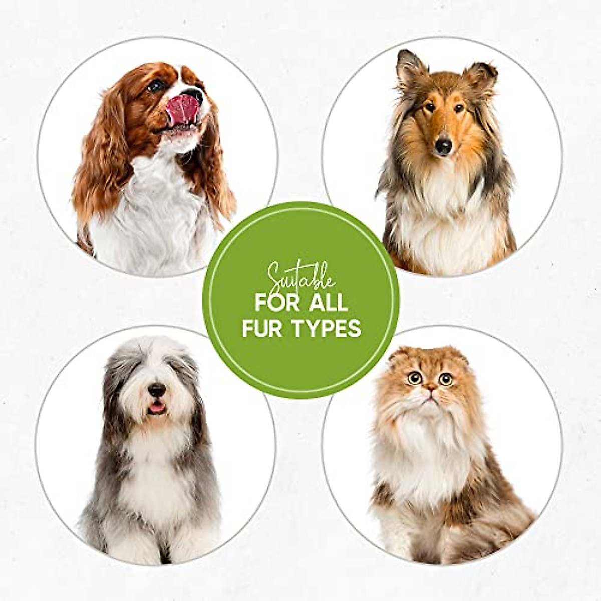 Undercoat Rake for Dogs & Cats - Double Sided Comb for Detangling and Removing Knots - 2 Sided Dematting Tool - Deshedding Brush for Grooming Pets with Long Hair Prone to Matting - Ebook Guide