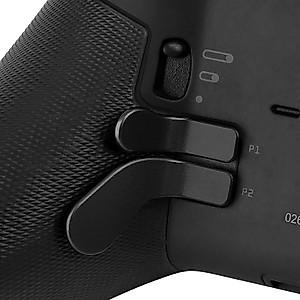 TOMSIN 4 pcs Interchangeable Paddles, Metal Stainless Steel Replacement Parts for Xbox One Elite Controller Series 2 (2 Medium & 2 Mini)