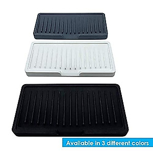 Sponge Holder for Kitchen Sink, Organizer Mat for Soap Dispenser, Brush, Scrubber, Sponges - Drainer Silicone Tray for Kitchen or Bathroom accessories