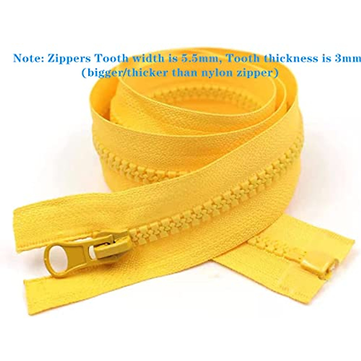 Zippers Colorful Resin Zippers #5 Plastic Zippers with Lifting Ring Pull Separating Zippers for Clothes DIY Handbags Sewing Craft Bags Mixed 14 Colors Resin Zippers (50cm/20inch)