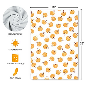 Siilues Fall Kitchen Towels 18x26 Inch, Fall Decor Pumpkin Fall Decorations for Home Sweet Home Dish Towels Seasonal Thanksgiving Decorations for Home Kitchen Decor Hand Towels Set of 2